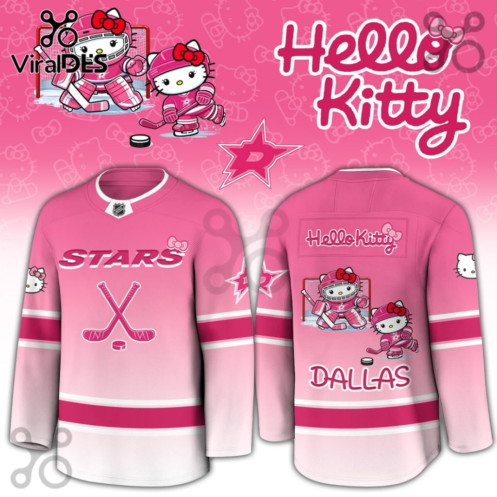 Dallas Stars NHL x Hello Kitty Hockey Jersey - Viraldes Store