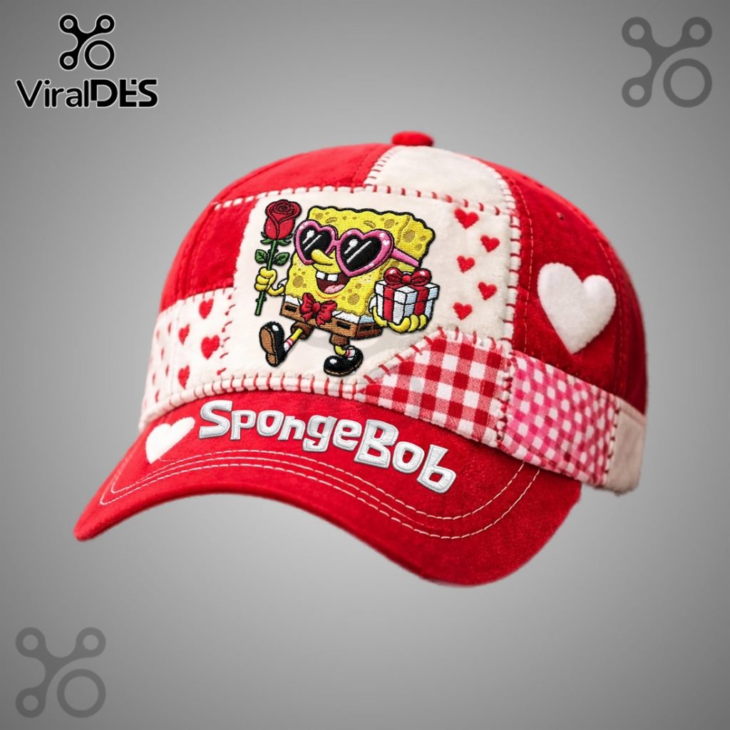 SpongeBob SquarePants Valentine's Day Classic Cap - Viraldes Store